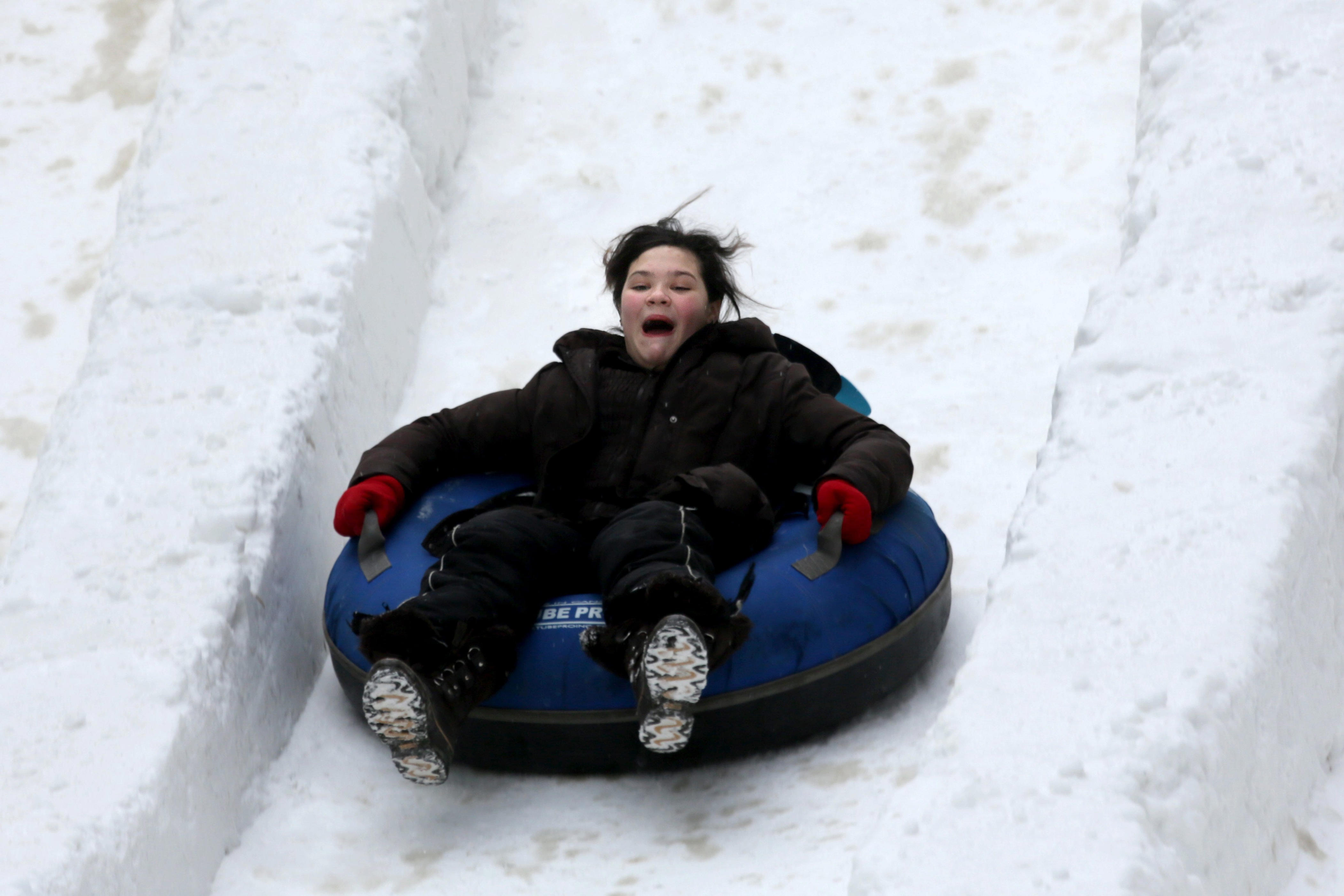 Cold weather, school closings create chances to tube, sled, luge in ...
