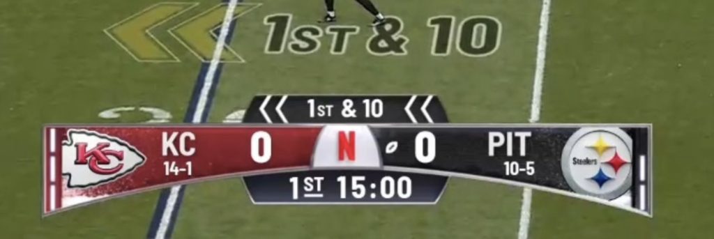 Netflix’s NFL scorebug garners mixed reactions