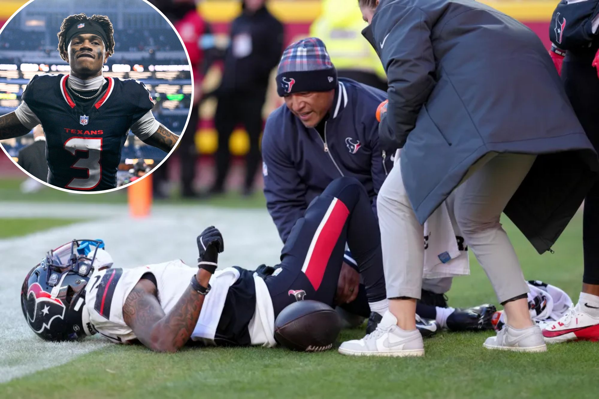 Tank Dell’s ghastly knee injury could keep him out for Texans’ entire ...
