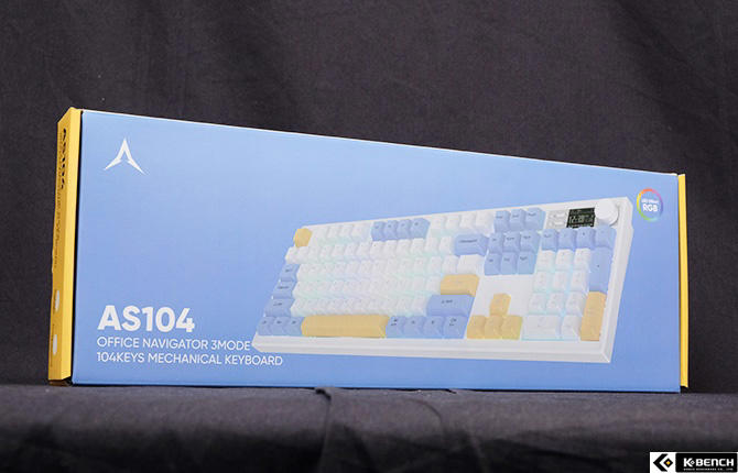 오피스에 특화된 기계식 유무선 104 키보드, 앱코 AS104