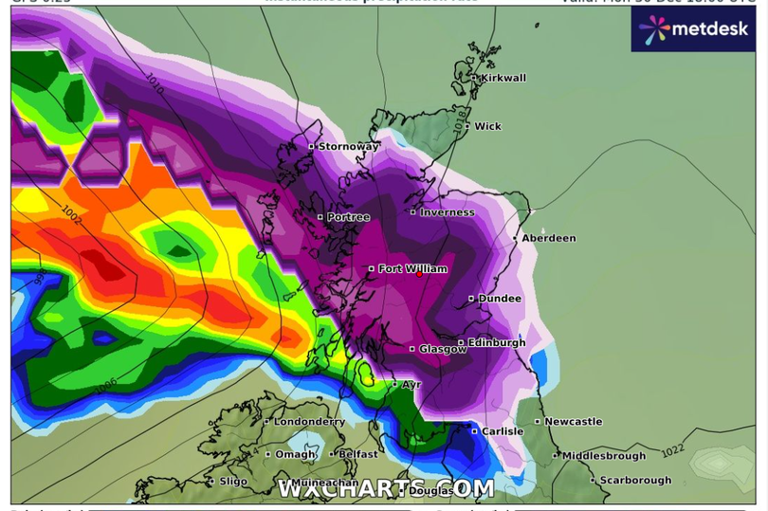 New Scotland weather maps show snow and -2C freeze arriving before New ...
