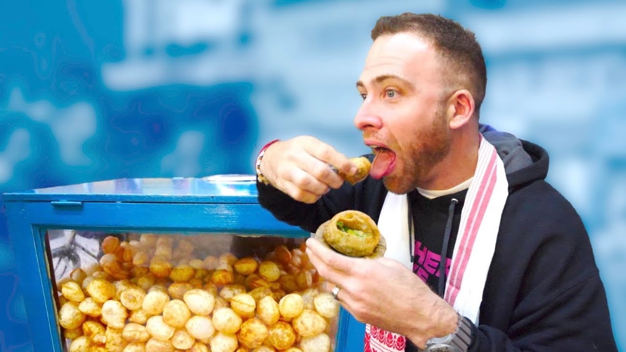 100 Rupee PANI PURI / PUCHKA / GOLGAPPA Challenge - Indian STREET FOOD ...
