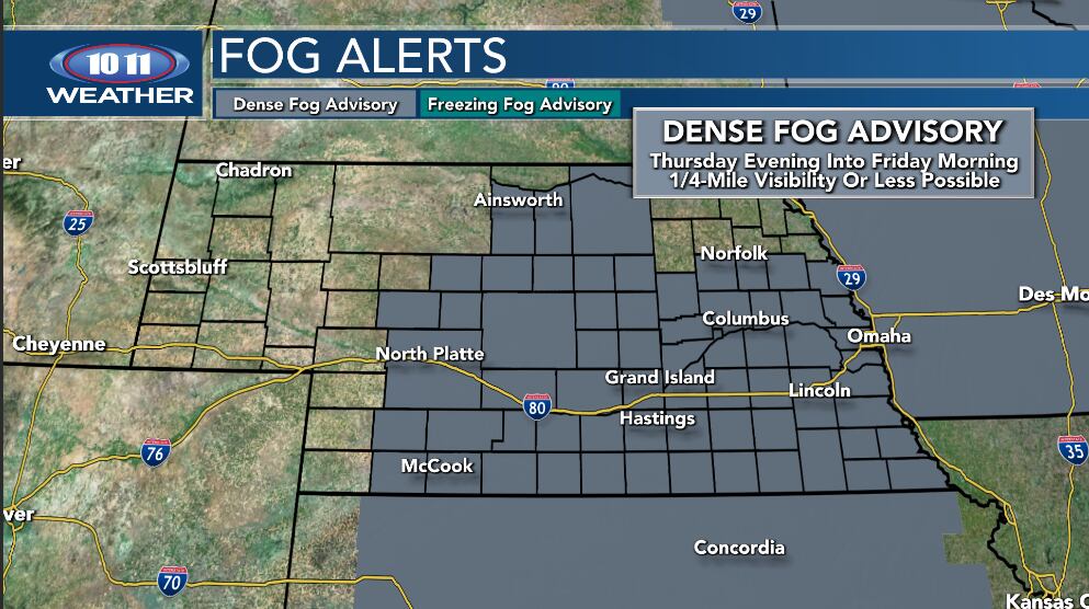 Friday Forecast: More fog figures in...with a chance for light rain