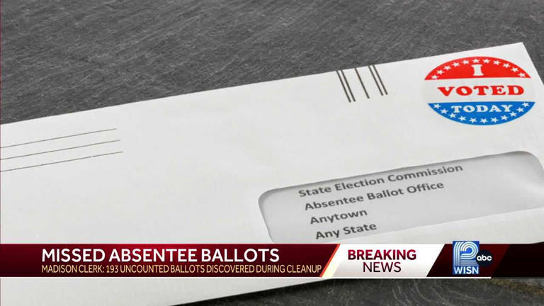 Nearly 200 absentee ballots went uncounted in Wisconsin in November Nearly 200 absentee ballots went uncounted in Wisconsin in November