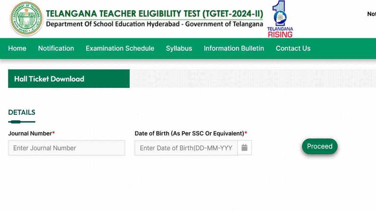 TS TET Hall Ticket 2025 Out: Direct Link to Download TG TET Admit Card at tgtet2024.aptonline.in ...