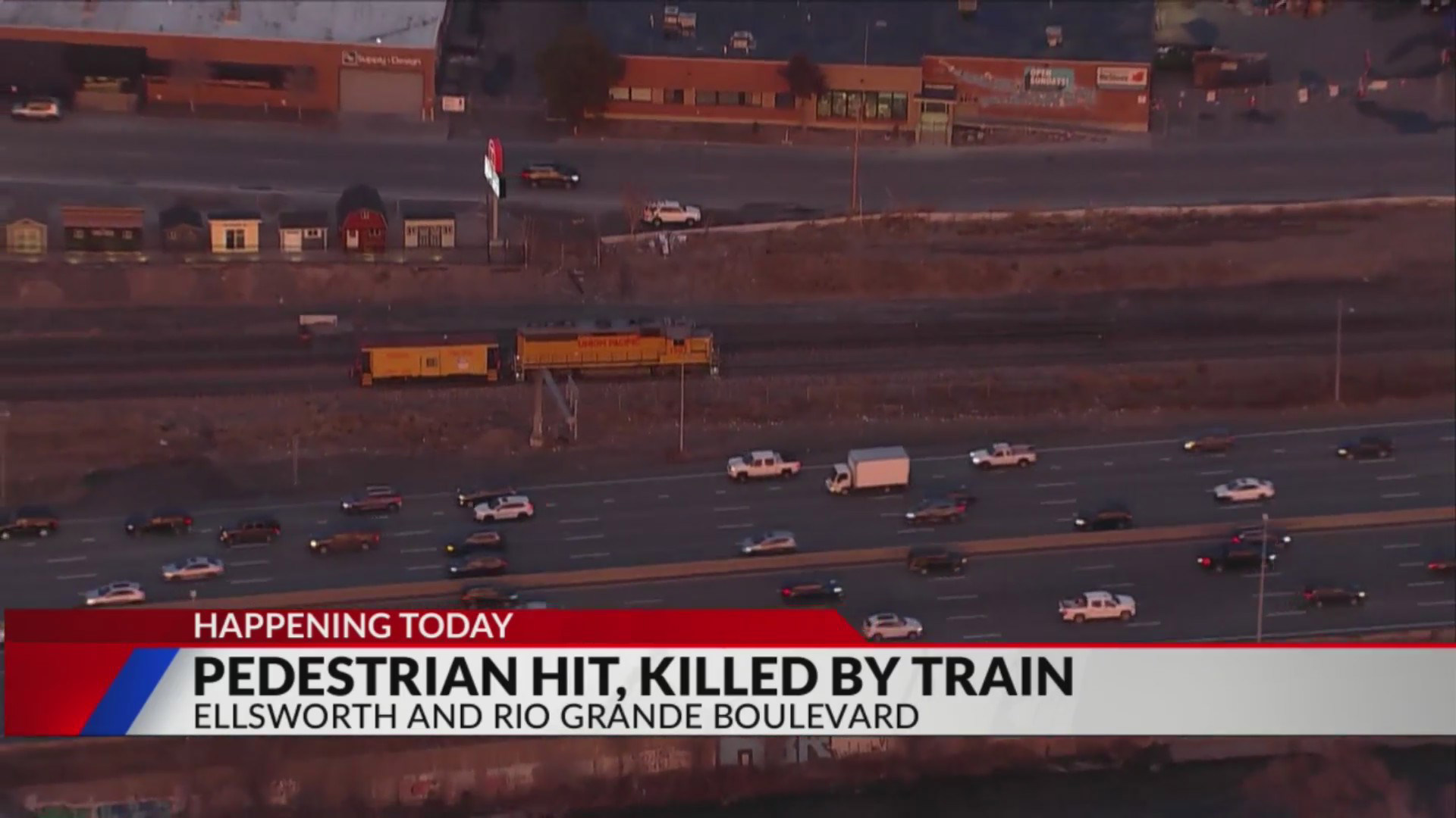 Pedestrian hit by train, pronounced dead in hospital Pedestrian hit by train, pronounced dead in hospital