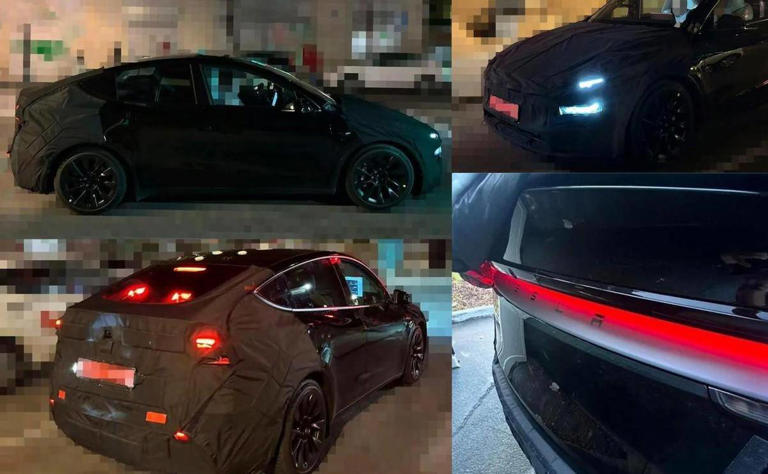 全新Model Y再曝新图！最快一季度上市，或配800V高压平台