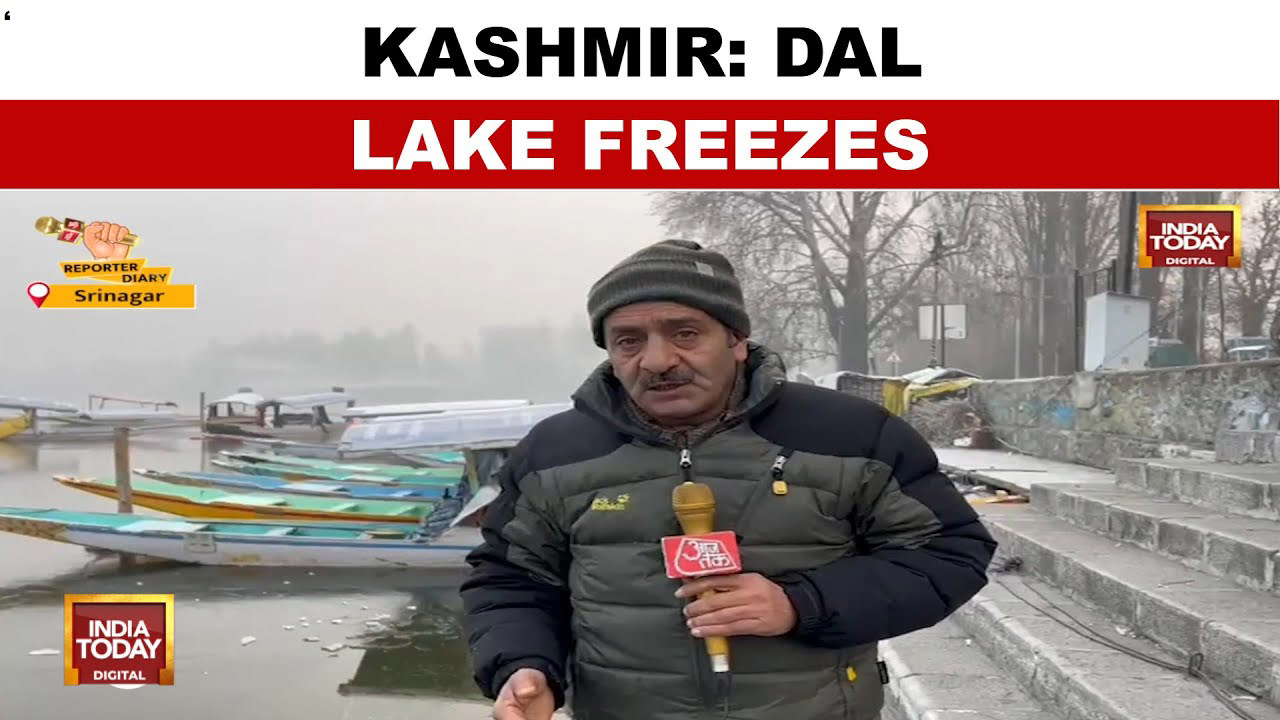 Srinagar faces severe cold as Dal Lake freezes Srinagar faces severe cold as Dal Lake freezes