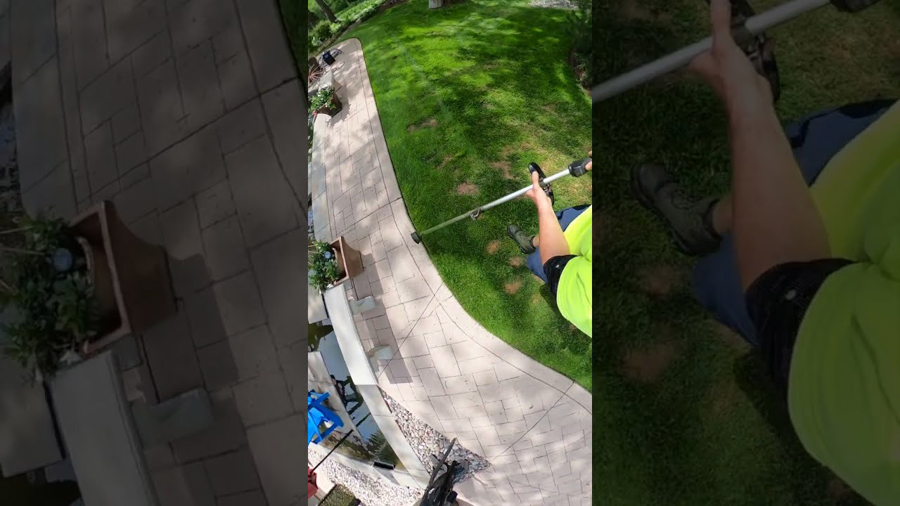 Satisfying Driveway Edging w String Trimmer Raw and Unedited Satisfying Driveway Edging w String Trimmer Raw and Unedited