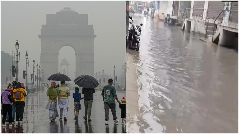 Delhi: Rain Disrupts Traffic, Triggers Waterlogging. IMD Issues Orange Alert As More Showers Likely