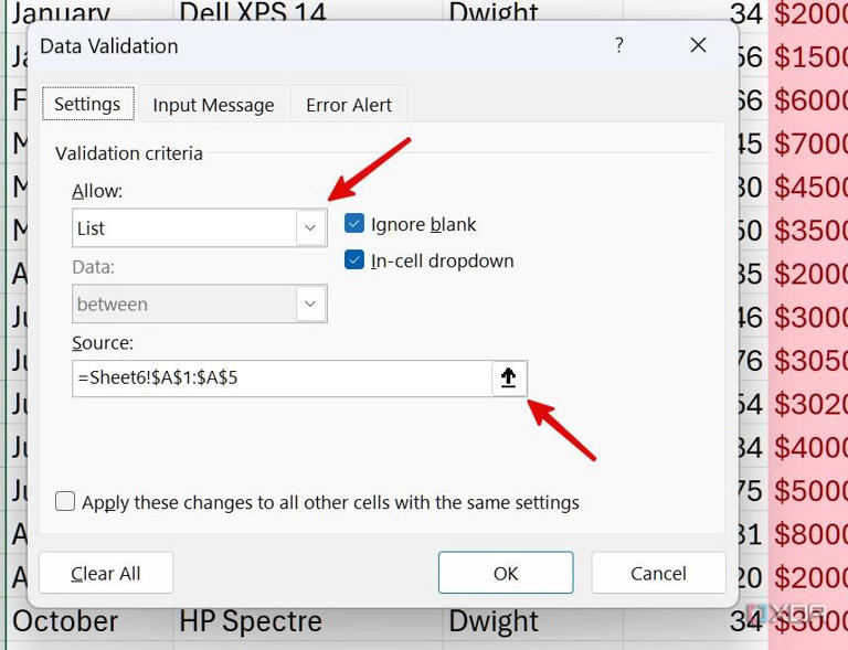 How to tidy up Excel spreadsheets