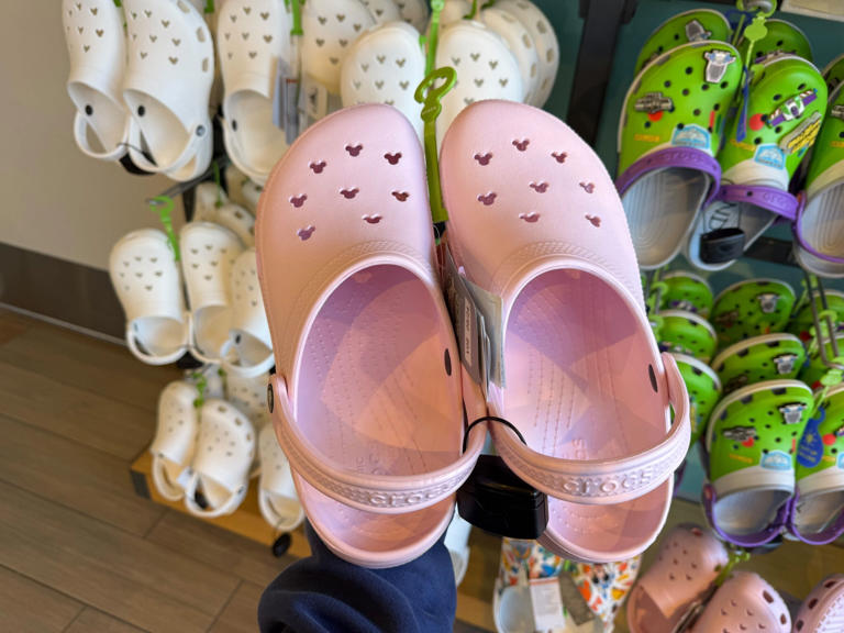 New Pink Mickey Icon Crocs Selling Quickly at Walt Disney World