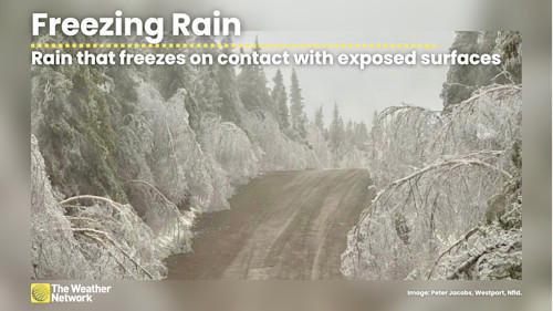 Freezing rain and ice pellets are dangerous winter hazards