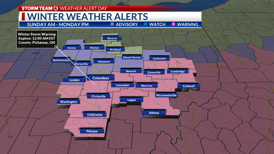 Weather Alert Day: Moderate snow tonight, increasing wind Monday