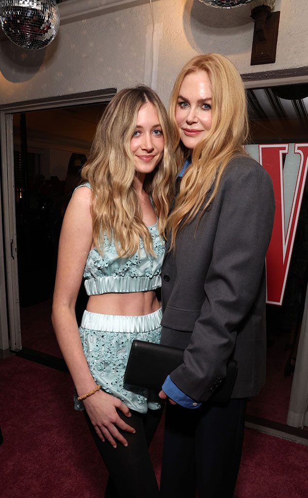 Nicole Kidman Brings Daughter Sunday Rose to Golden Globes Party