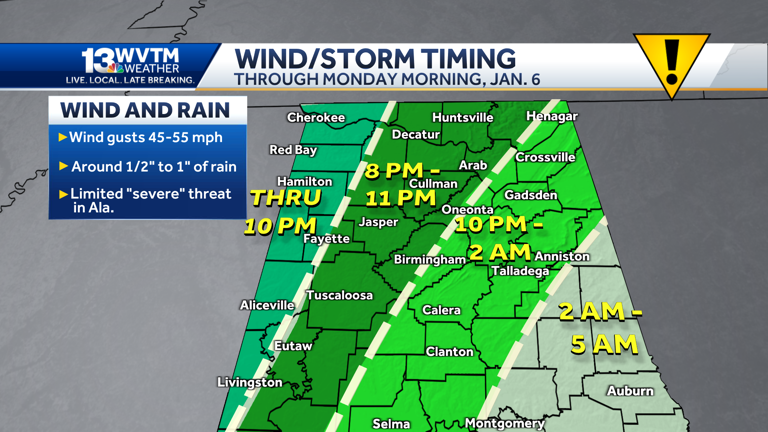 LIVE: Tracking strong storms entering Central Alabama