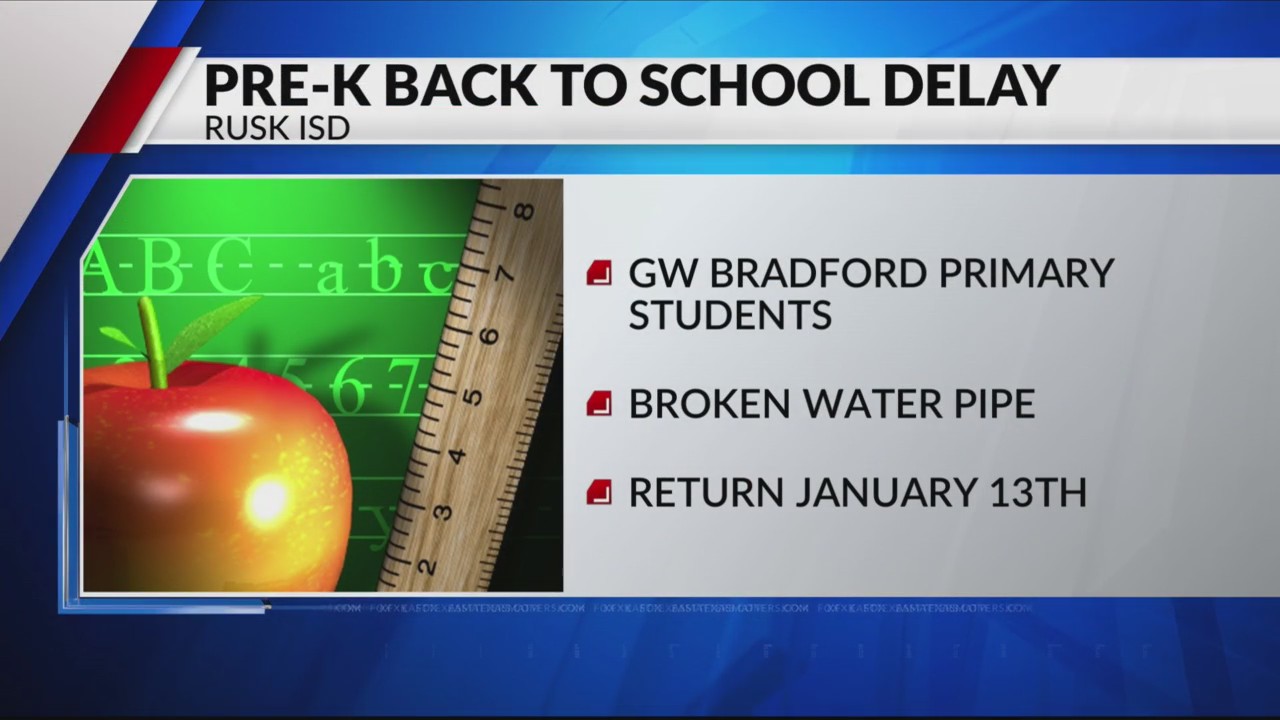 Rusk ISD gives GW Bradford Primary Pre-K extra week of winter break