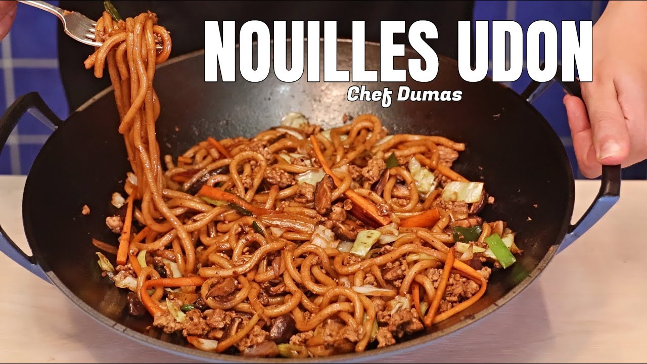 NOUILLES UDON SAUTÉES | Une recette savoureuse et copieuse prête en ...