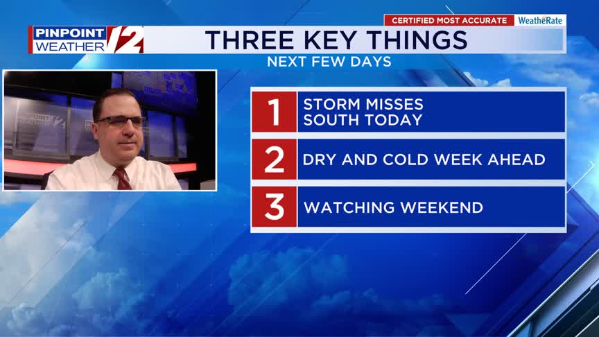 WPRI 12 Weather Now 1/6/25: Cloudy, Mainly Dry Today; Windy, Cold Week ...