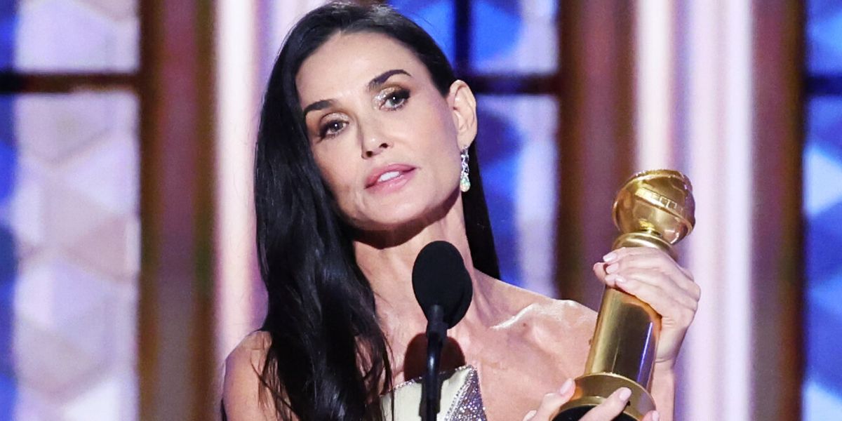 Demi Moore Reminds Critics She's No 'Popcorn Actress' In Moving Golden ...
