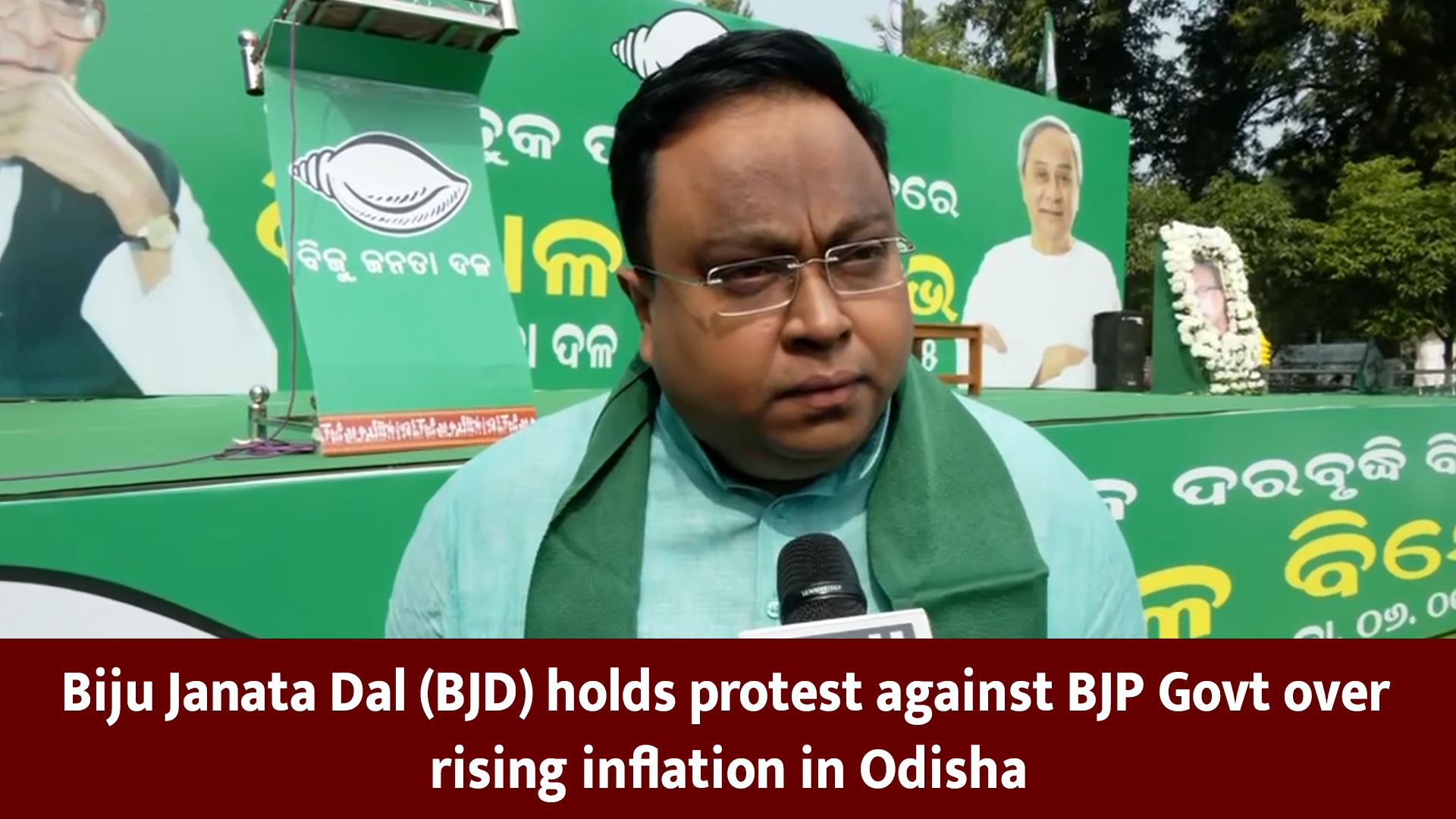 Biju Janata Dal (BJD) holds protest against BJP Govt over rising ...