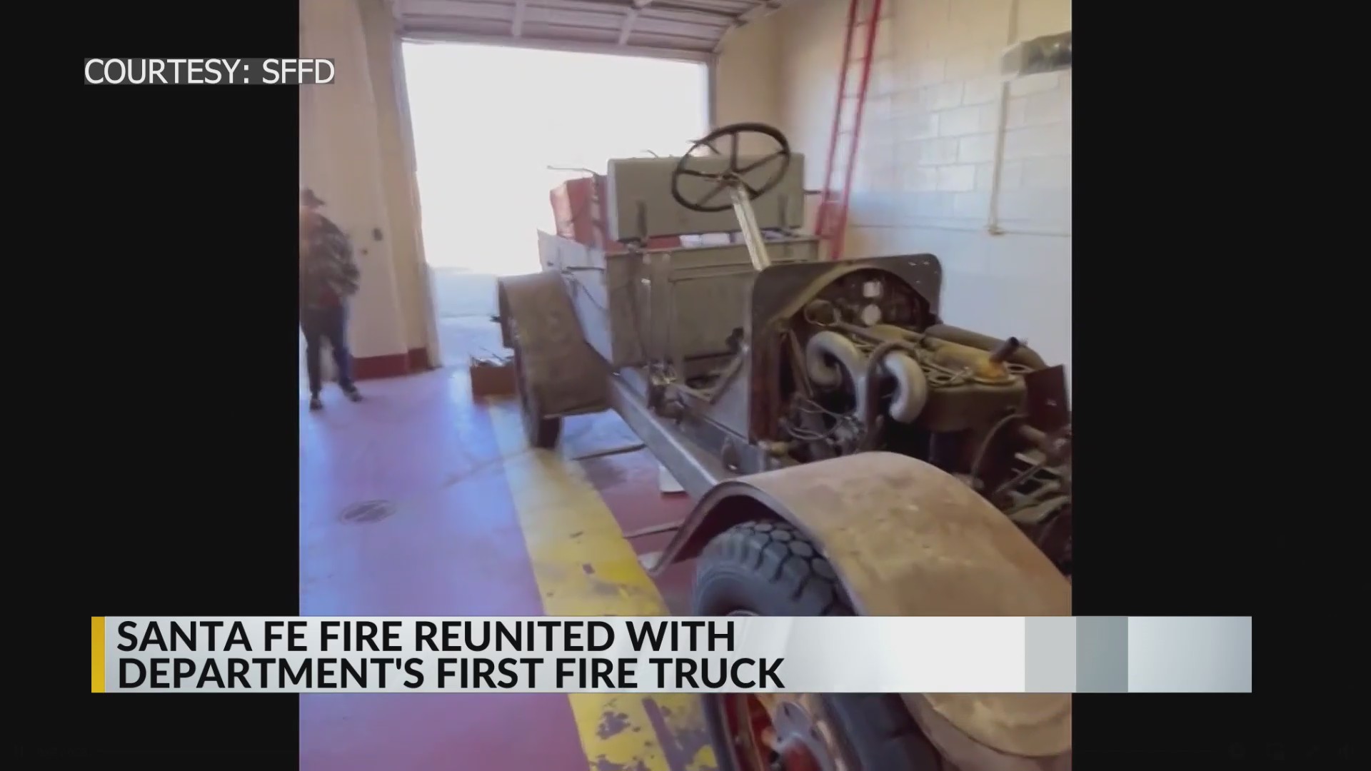 Santa Fe Fire Department reunited with first fire truck