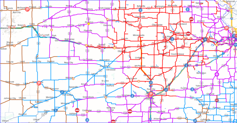Monday morning Highway update for NE Kansas
