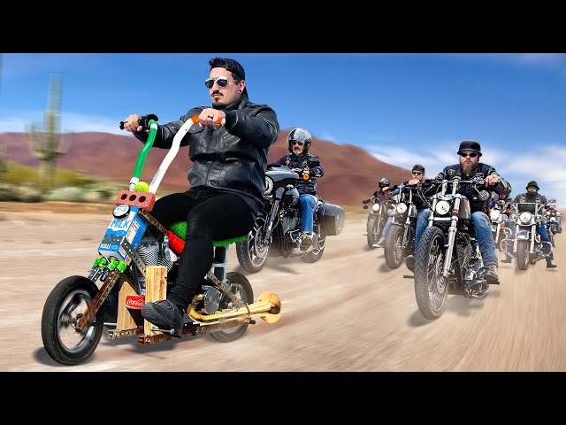 I built a motorcycle out of trash