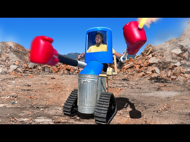 I built a Mech suit out of trash