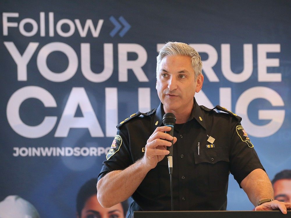 Windsor Police Chief Jason Bellaire announces retirement