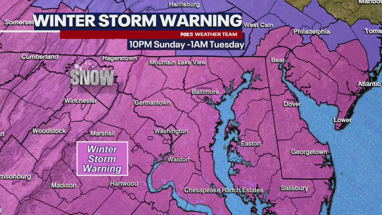 DC snow forecast: Snowfall continues across the DMV