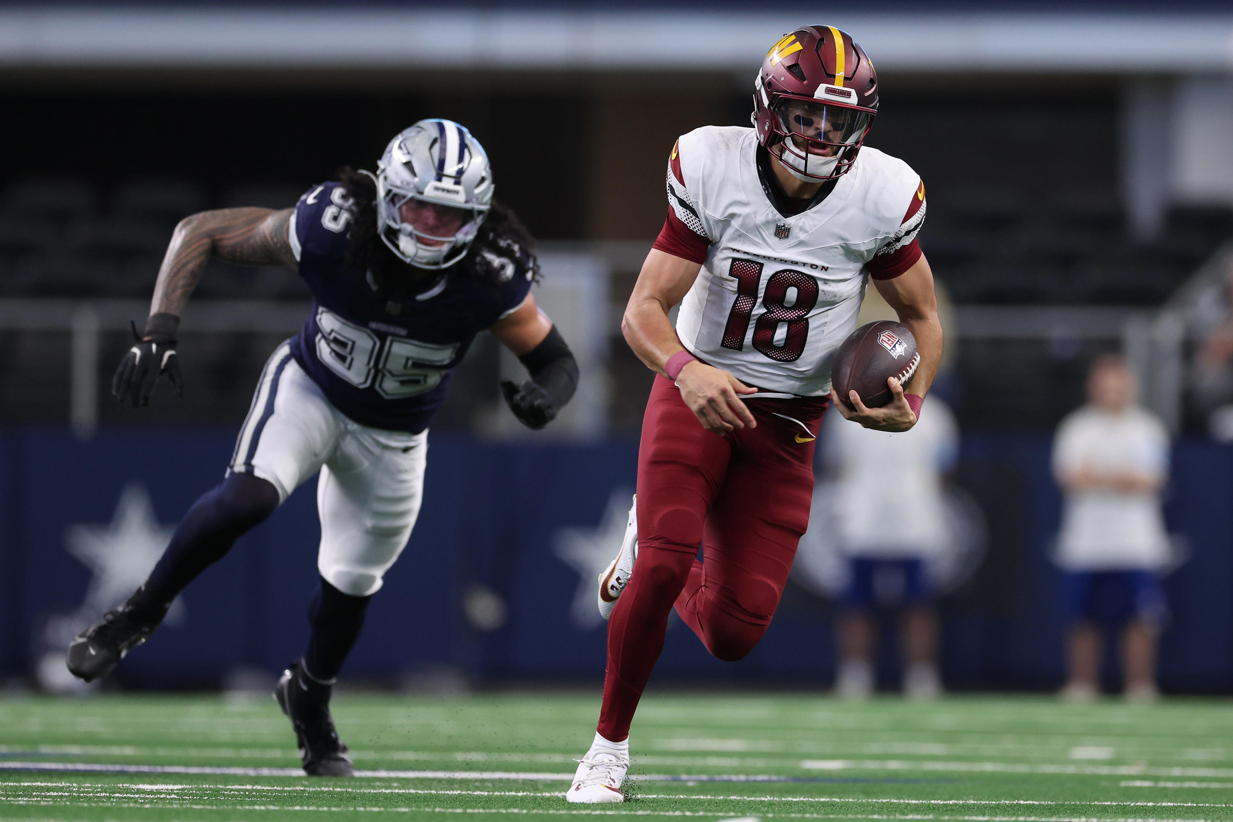 What occurs if Commanders lose QB Marcus Mariota to free agency?