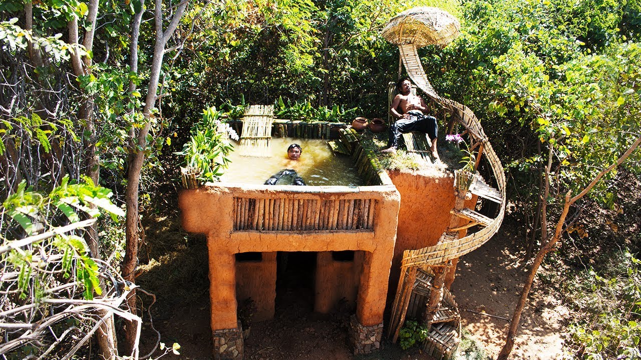 Building a stunning jungle villa by hand in just 21 days using ...