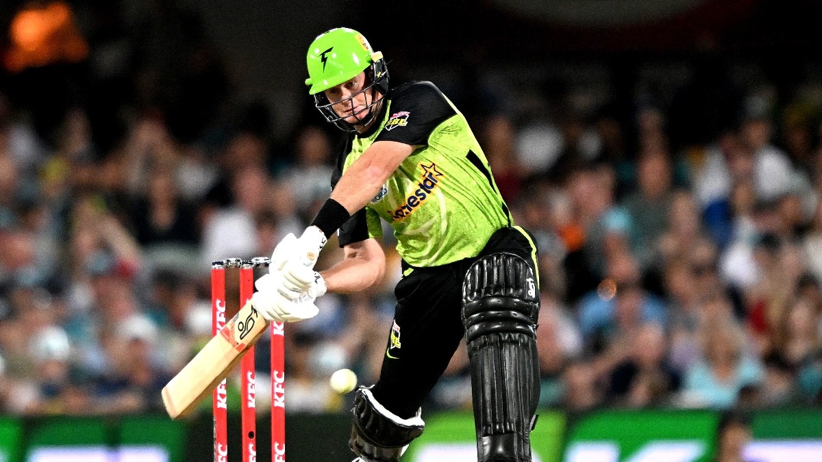 Watch: Assistant coach Dan Christian hits massive six in Big Bash League