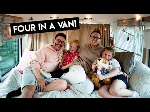 Van life family time four in a van