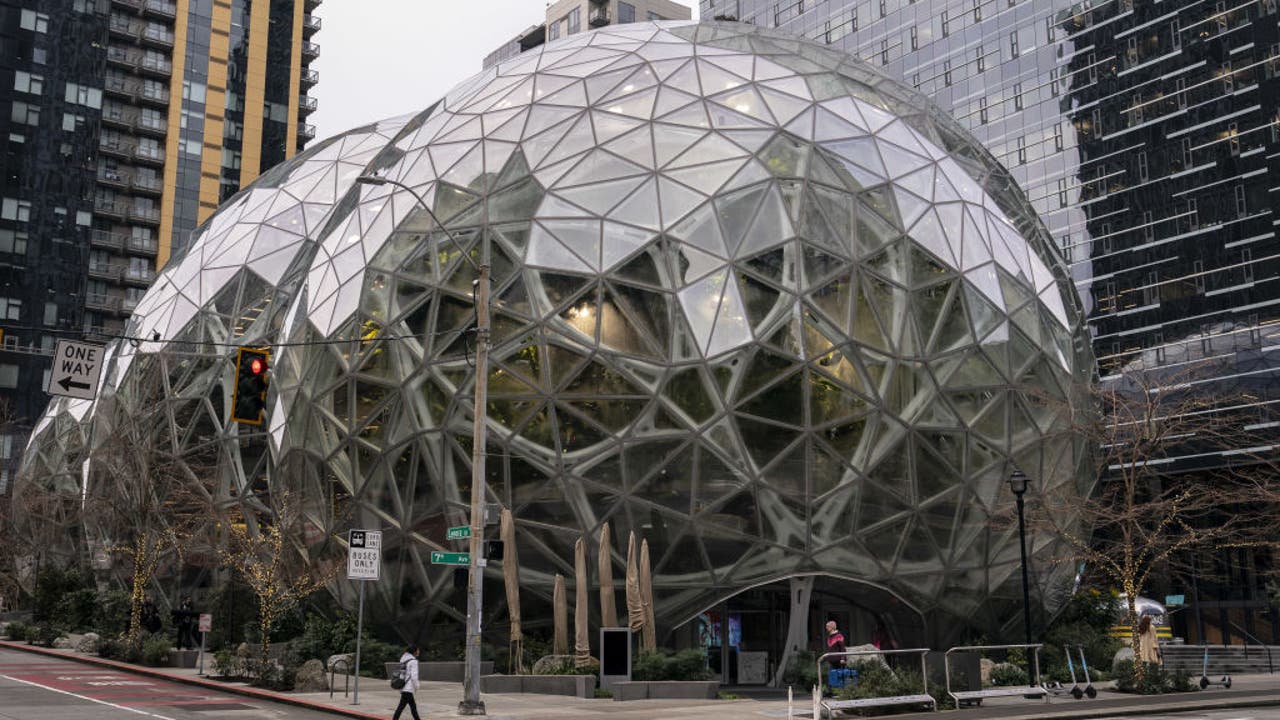 Amazon employees return to Seattle offices for first Monday shift