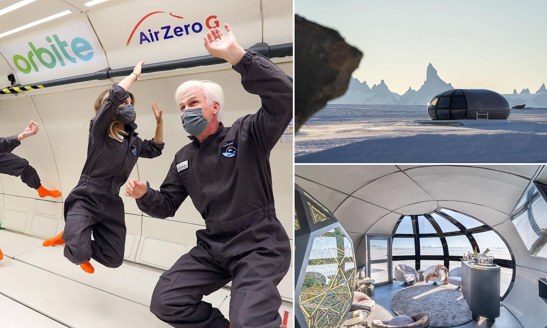 From submarine voyages to stays in Antarctic 'sky pods' and zero-gravity flights: The holiday ...
