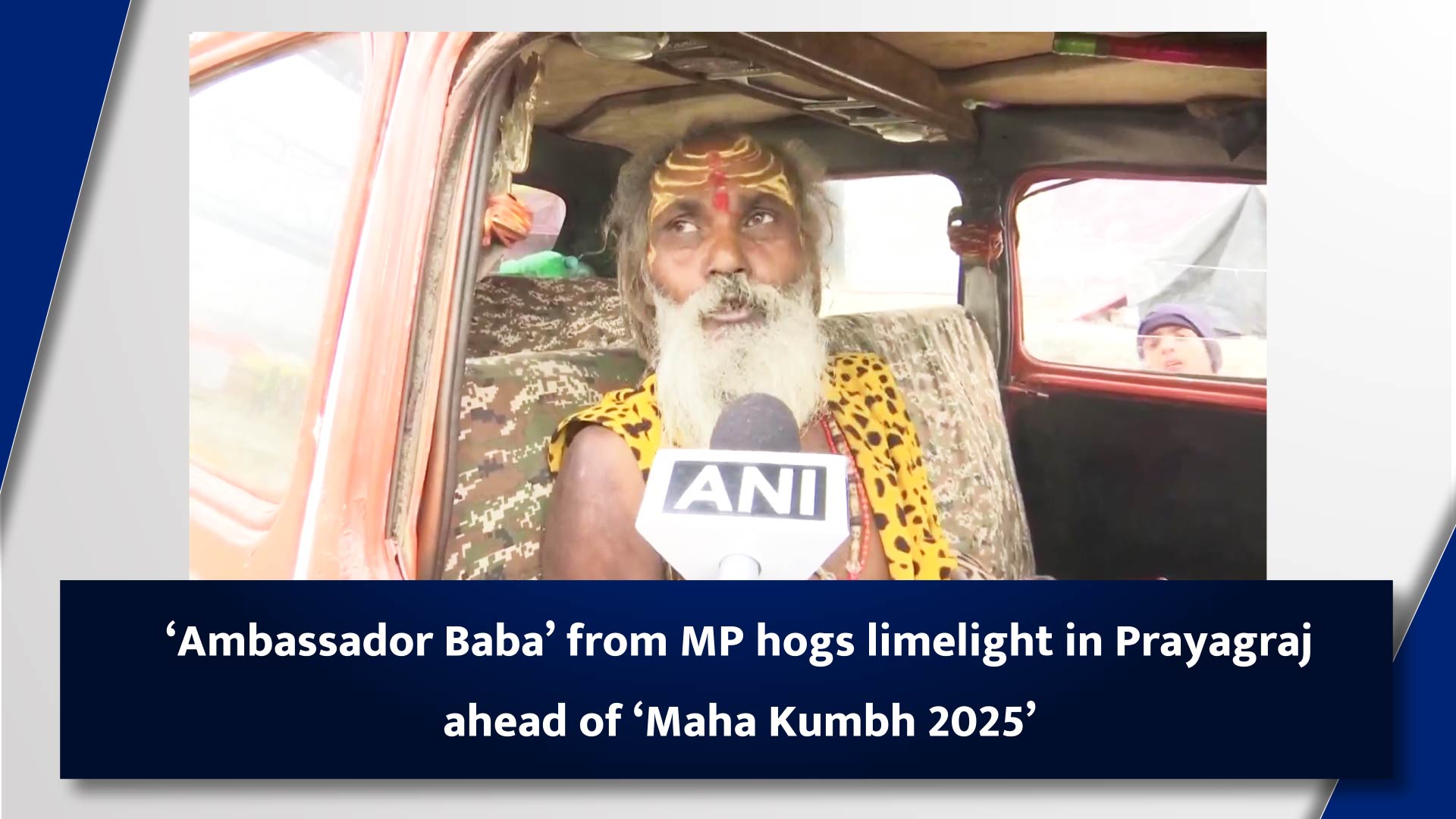 ‘Ambassador Baba’ from MP hogs limelight in Prayagraj ahead of ‘Maha ...
