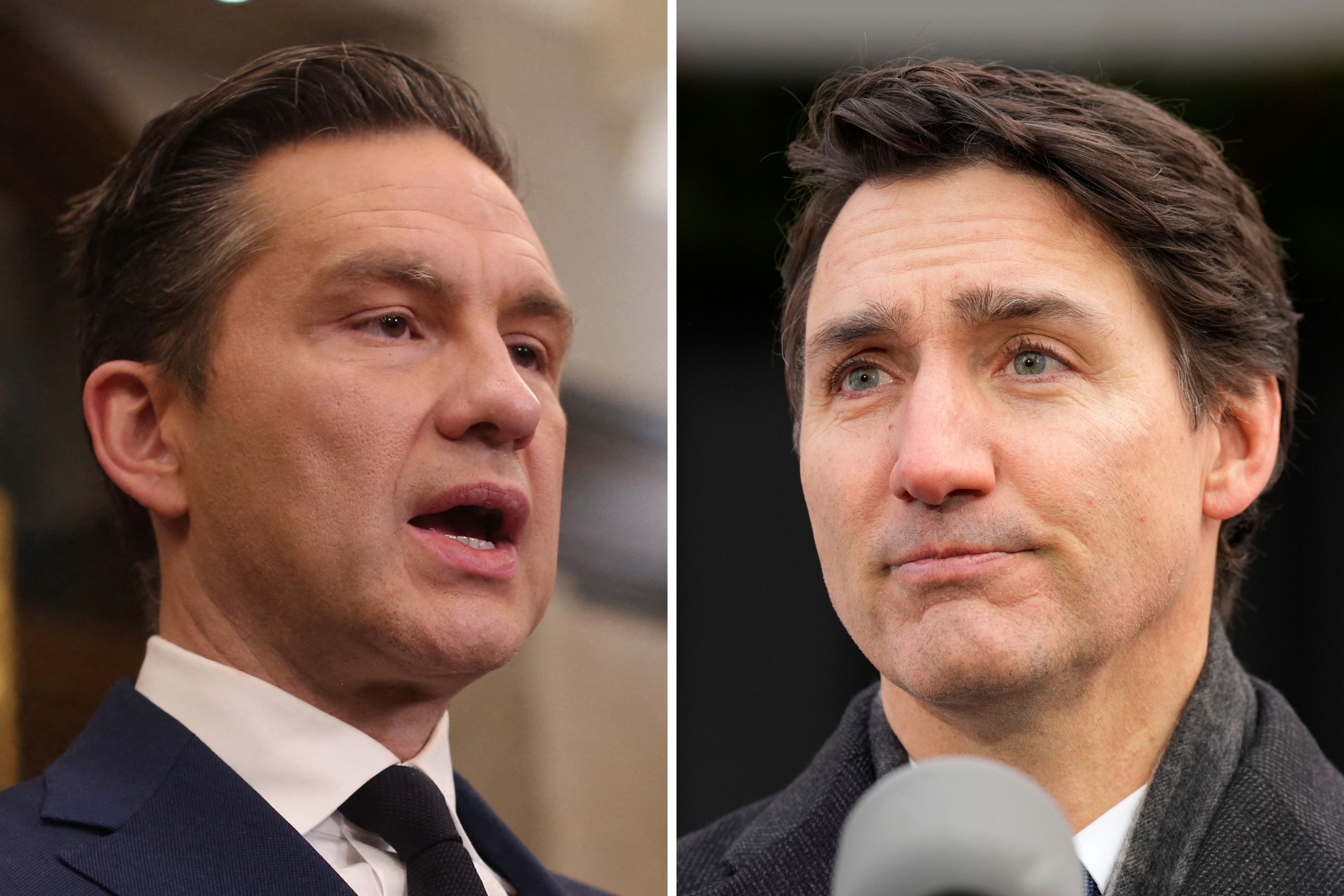 Canada Conservative Leader Pierre Poilievre Reacts to Trudeau's Resignation