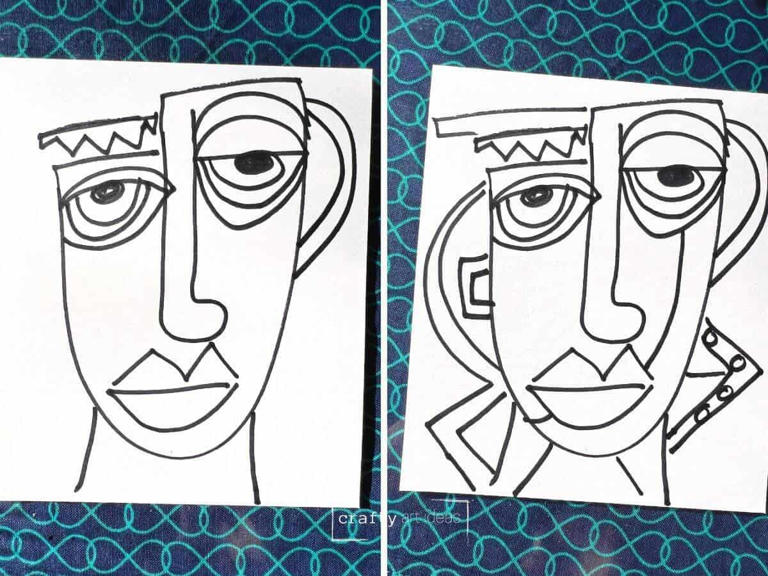 How To Draw Picasso Inspired Abstract Portraits With Kids