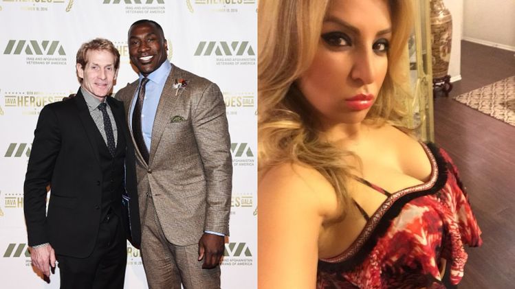 Watch: Skip Bayless Co- host Shannon Sharpe breaks silence on bombshell lawsuit filed by Noushin ...