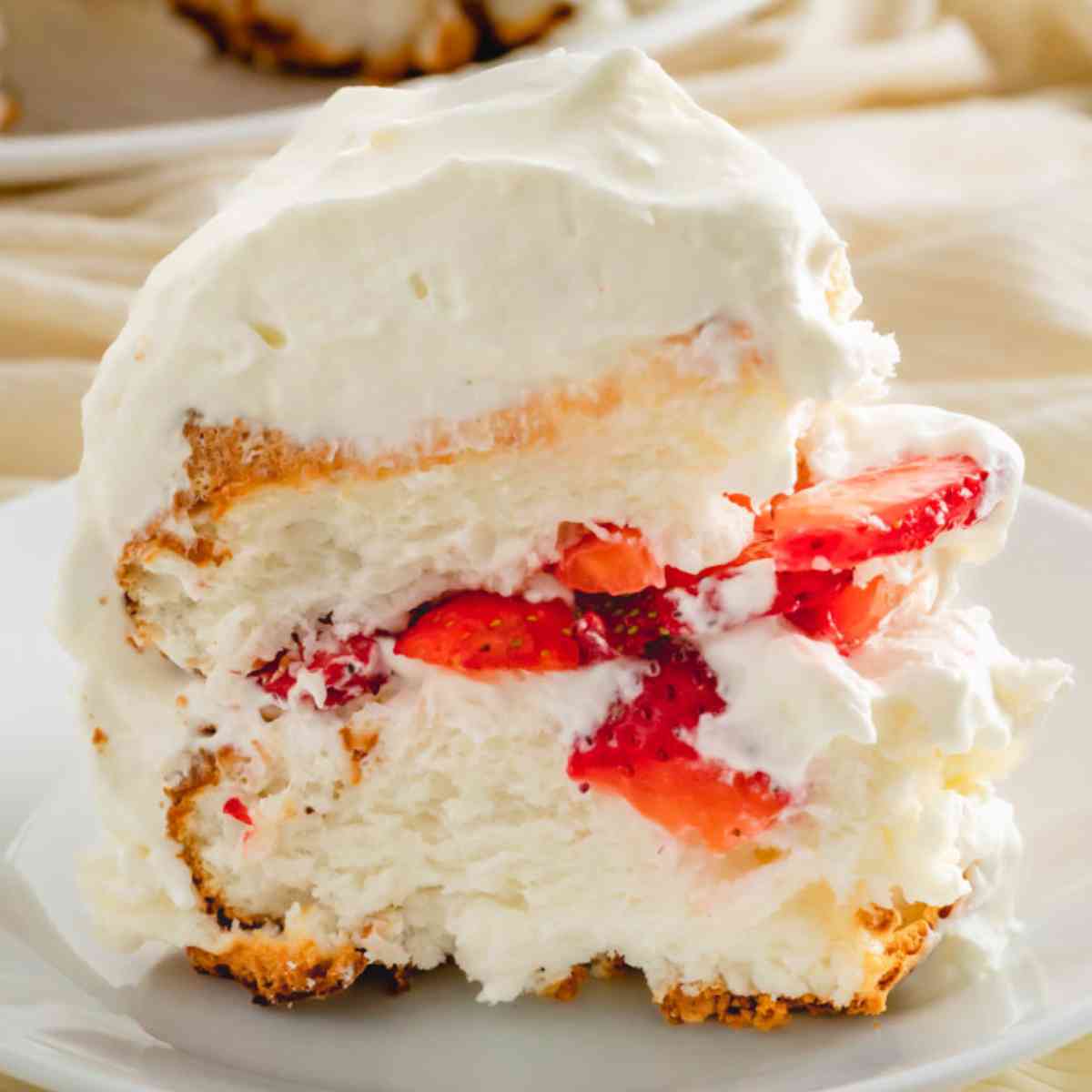 Layered Angel Food Cake
