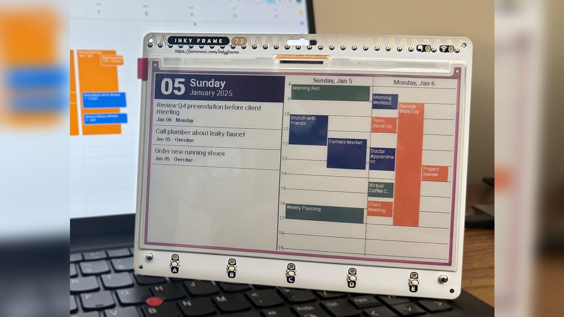 This Raspberry Pi Pico W-powered Inky Frame display will help keep you ...