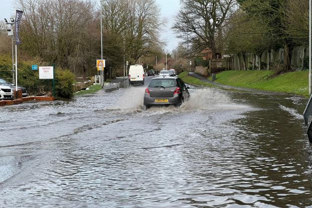 On this day: Rising river floods busy Darlington road following heavy ...