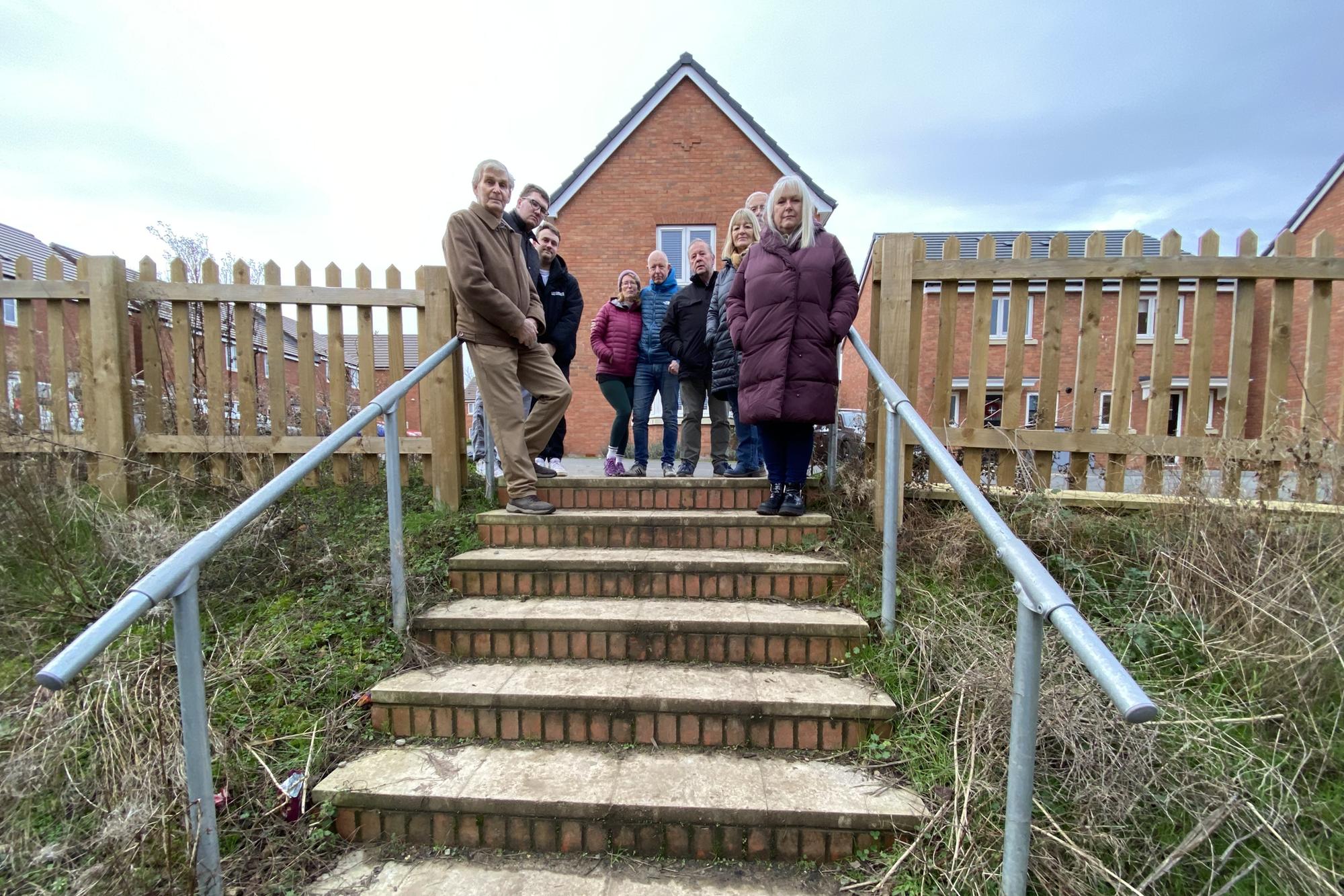 Residents angry about 'dangerous' steps to new development