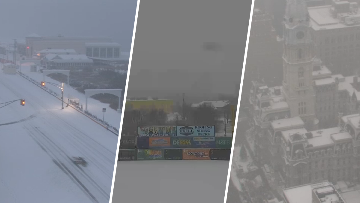 Snow cam 2025: Snow falling on Jersey Shore, Philly region