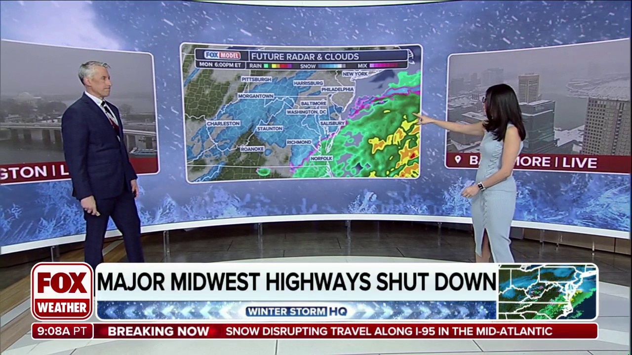 Deadly winter storm wreaking havoc on mid-Atlantic as heavy snow falls ...