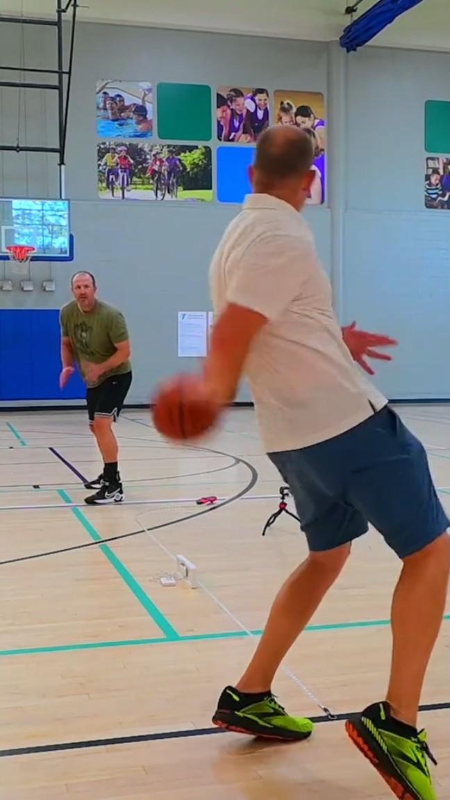 Watch: Speedy behind-the-back basketball passes earn men a world record