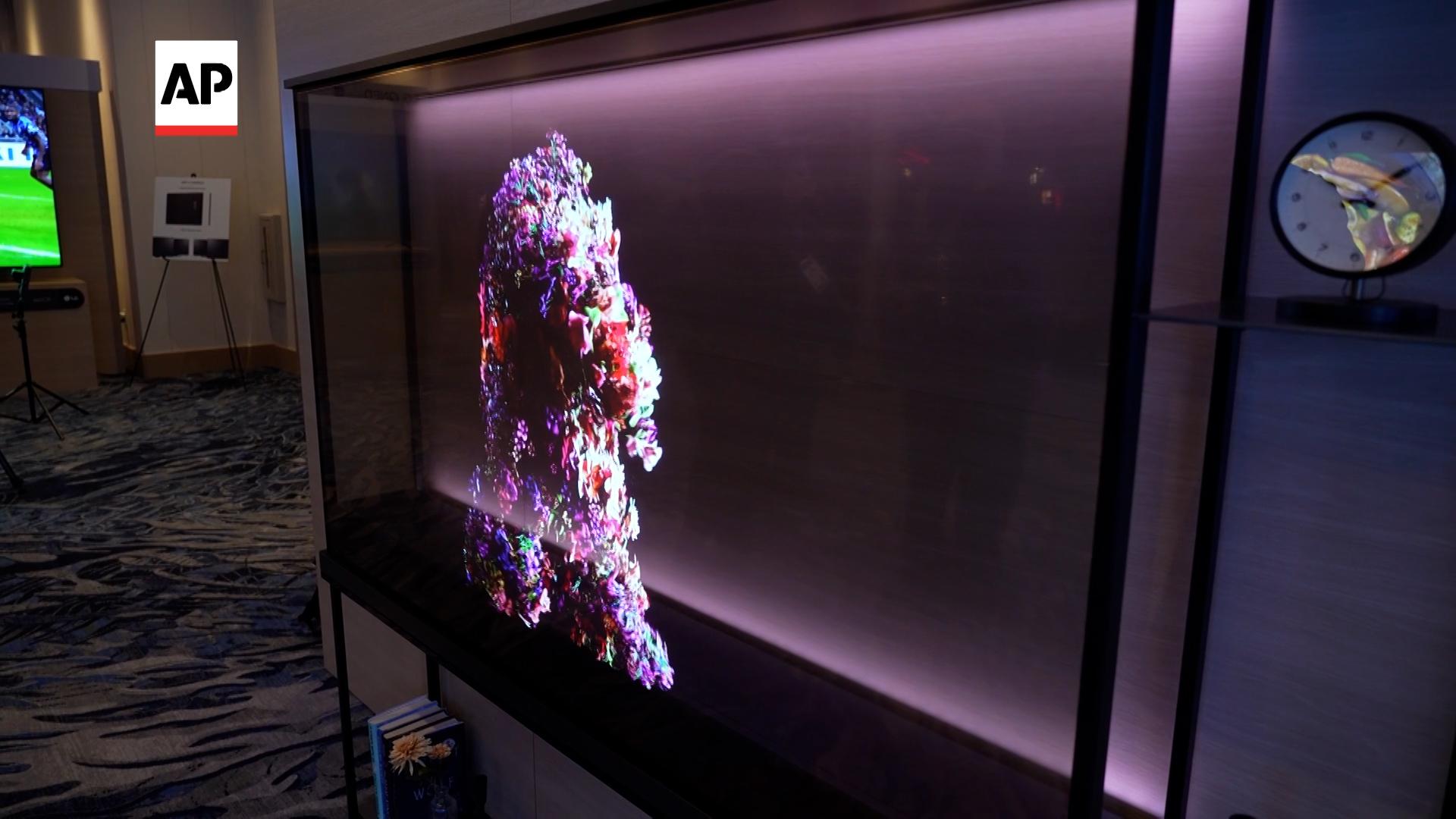 LG presents transparent TV, adds AI chatbot to latest screens at CES 2025