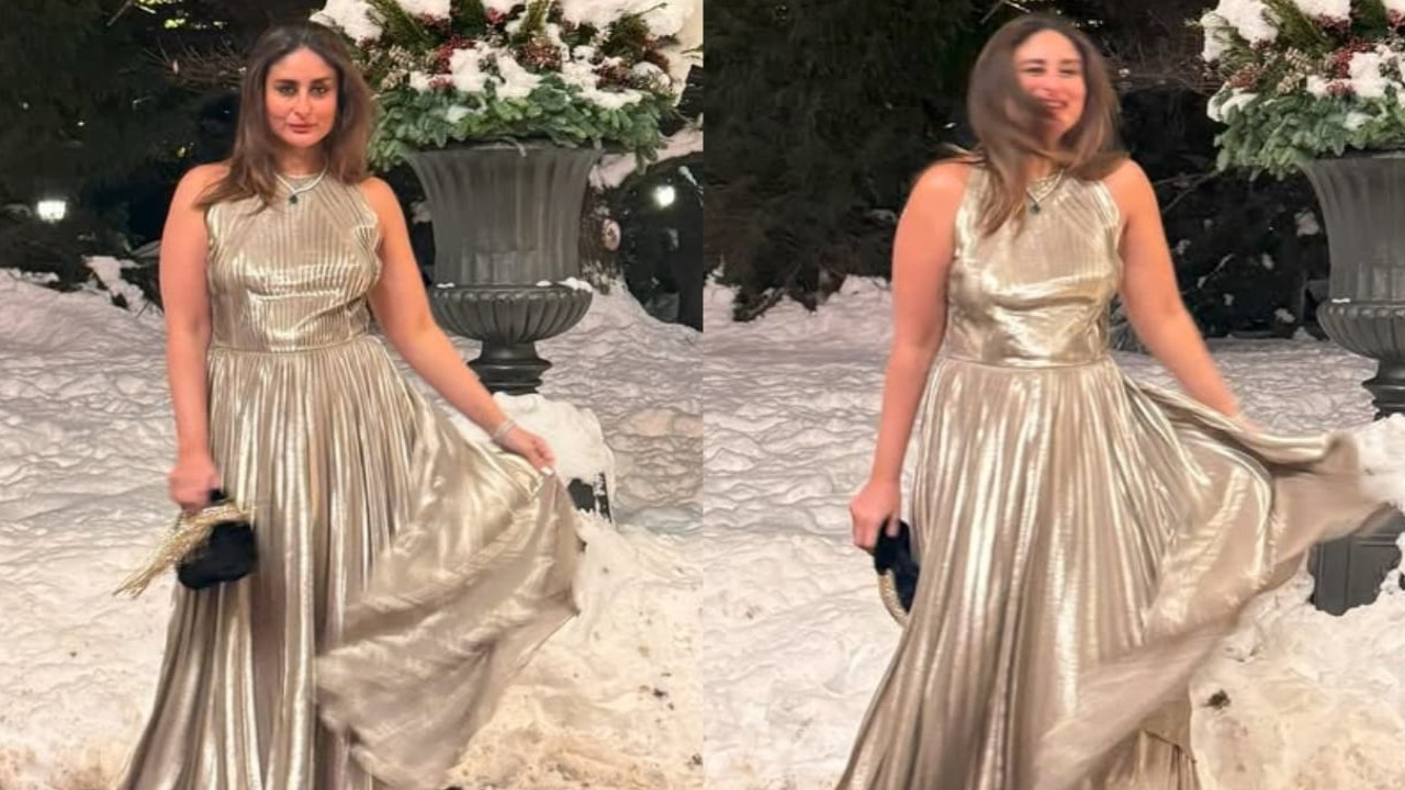 Kareena Kapoor welcomes 2025 with some metallic magic, rocking a Ralph ...